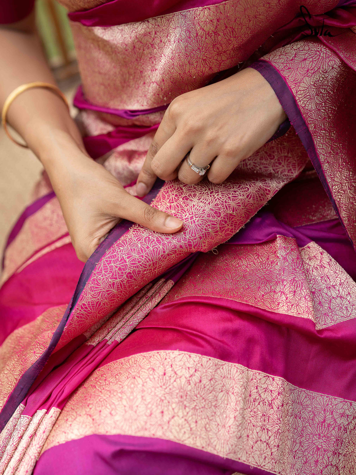 Katan Silk Banarasi Saree In Multicolor|Dilkash Nazara|Suta