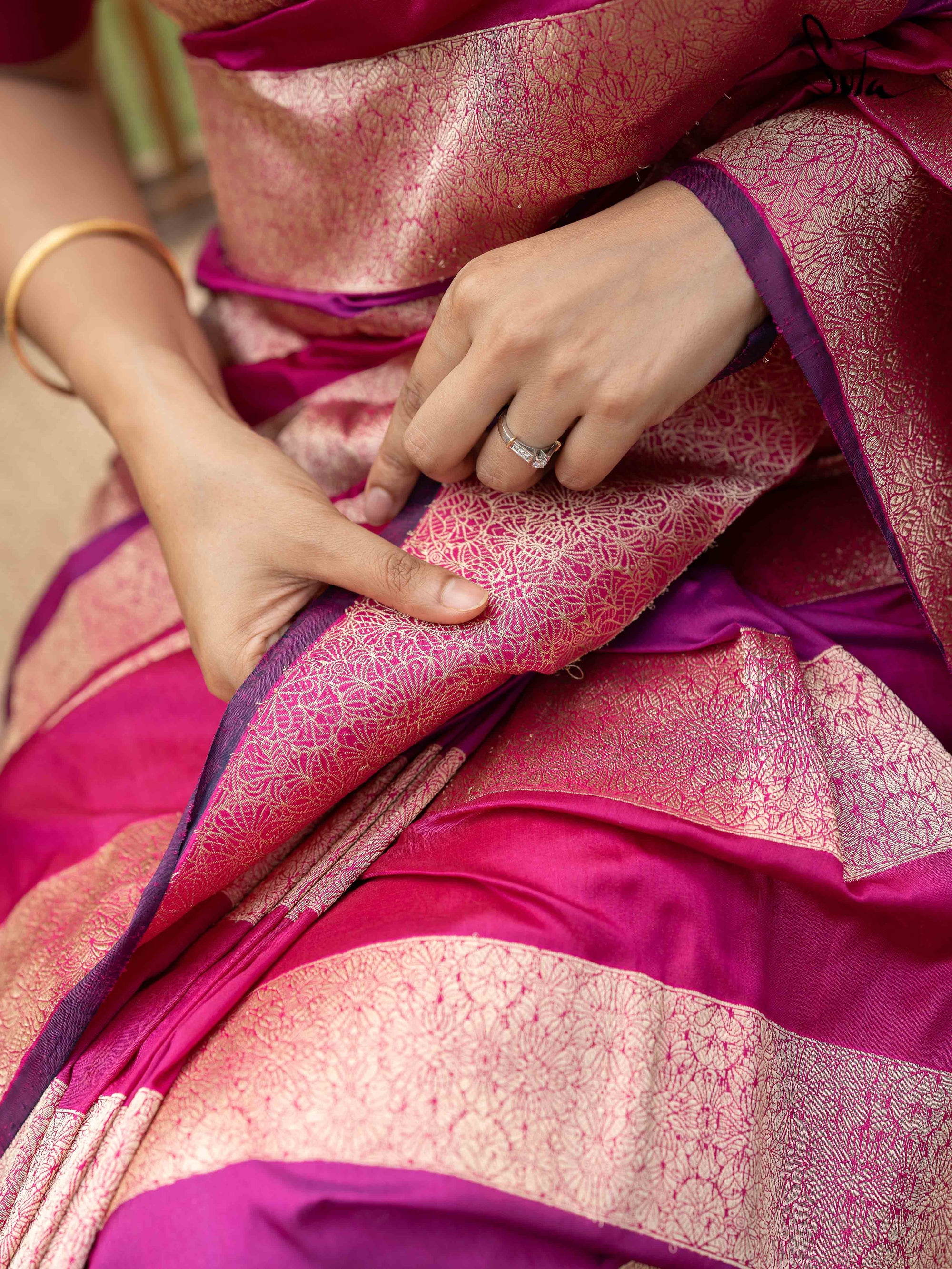 Katan Silk Banarasi Saree In Multicolor|Dilkash Nazara|Suta