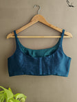 Sleeveless Blouse In Blue|Basic Siyahi|Suta
