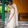 Mulmul Cotton Off White Saree With Tassels|Manjaadi|Suta