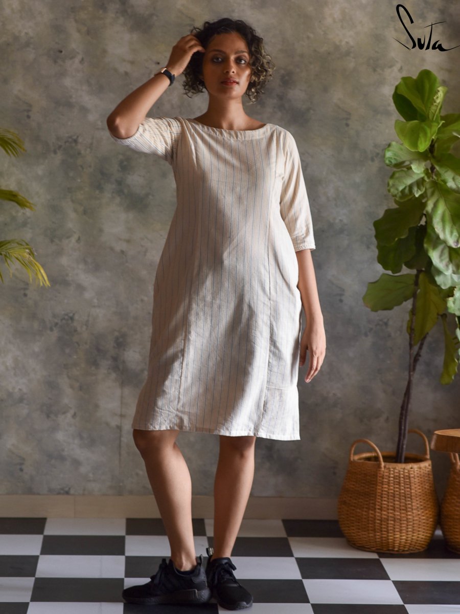 One Piece White Cotton Dress For Women|Rab Gun Gaaye|Suta